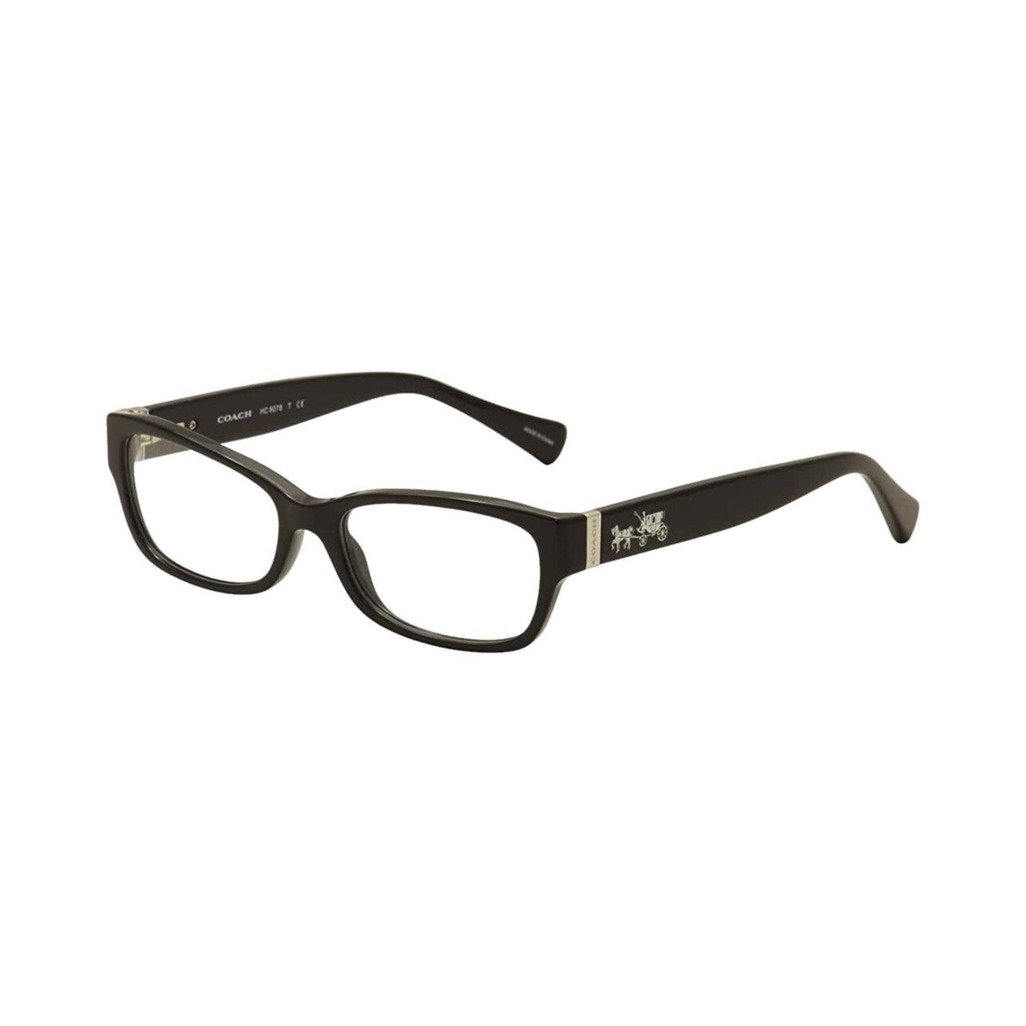 Coach HC6078-5002 Black Rectangular Women's Acetate Eyeglasses ...