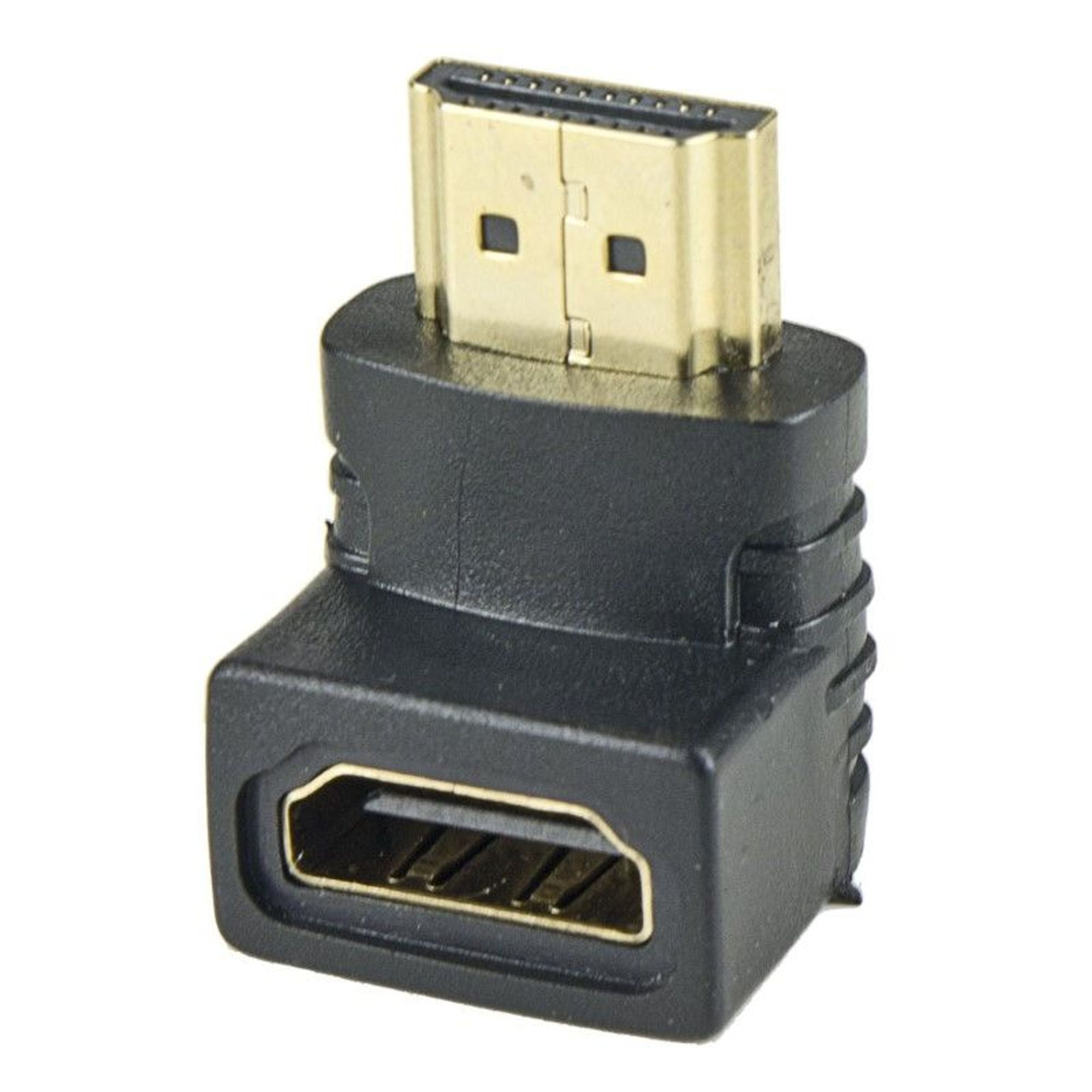 Syba 90-degree L-Shape HDMI 19-pin Male to HDMI 19-pin Female Connector ...