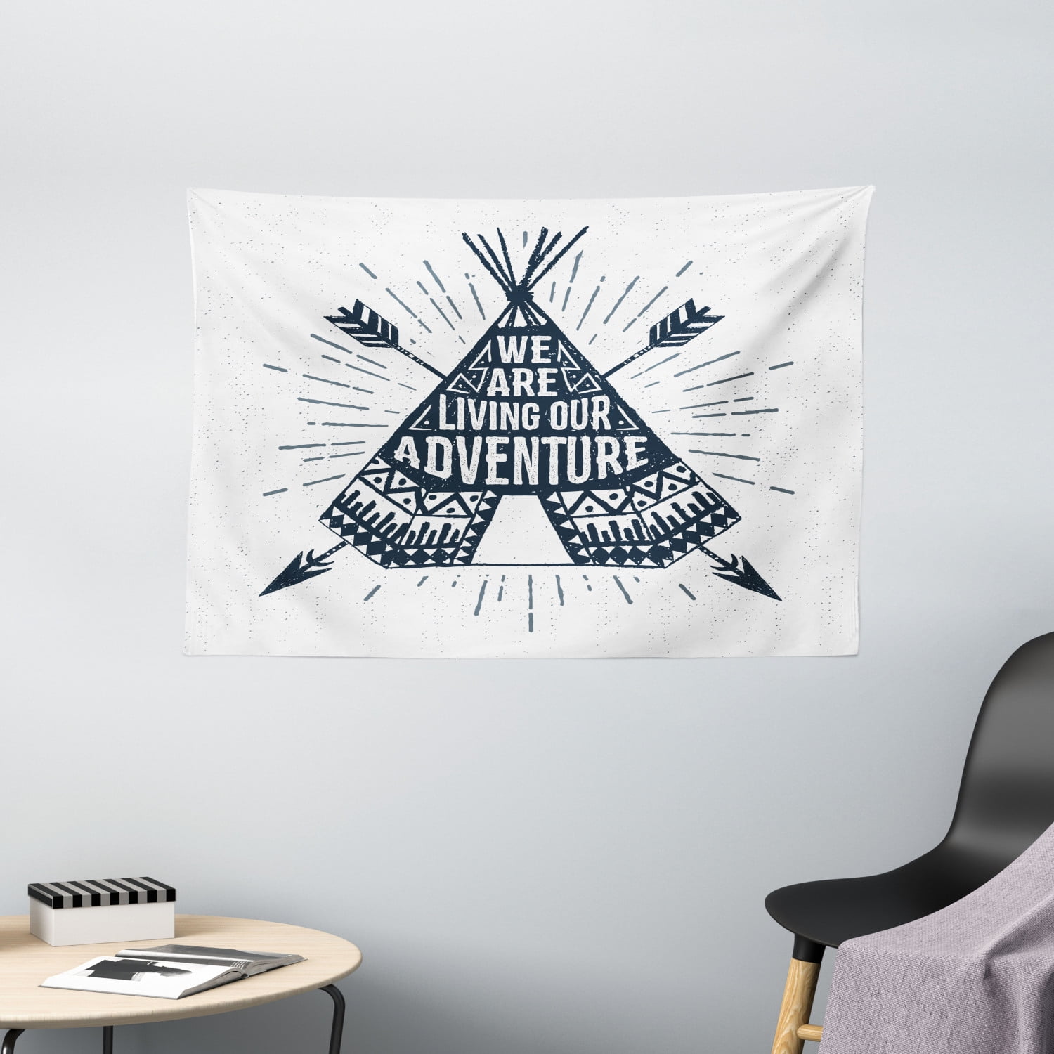 Adventure Tapestry, Teepee with Crossed Arrows We are Living Our ...