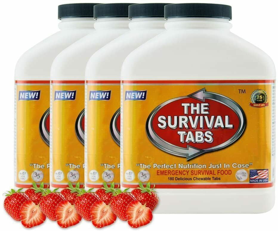 Survival Tabs 60-Day Food Supply Emergency Food Ration 720 tabs ...