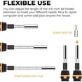 63PC Magnetic Ratcheting Screwdriver Bit Set – Multibit Screw Driver ...