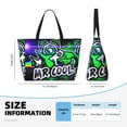 Gokiu Geometry Dash for Large Beach Tote Bag for Women Extra Large ...