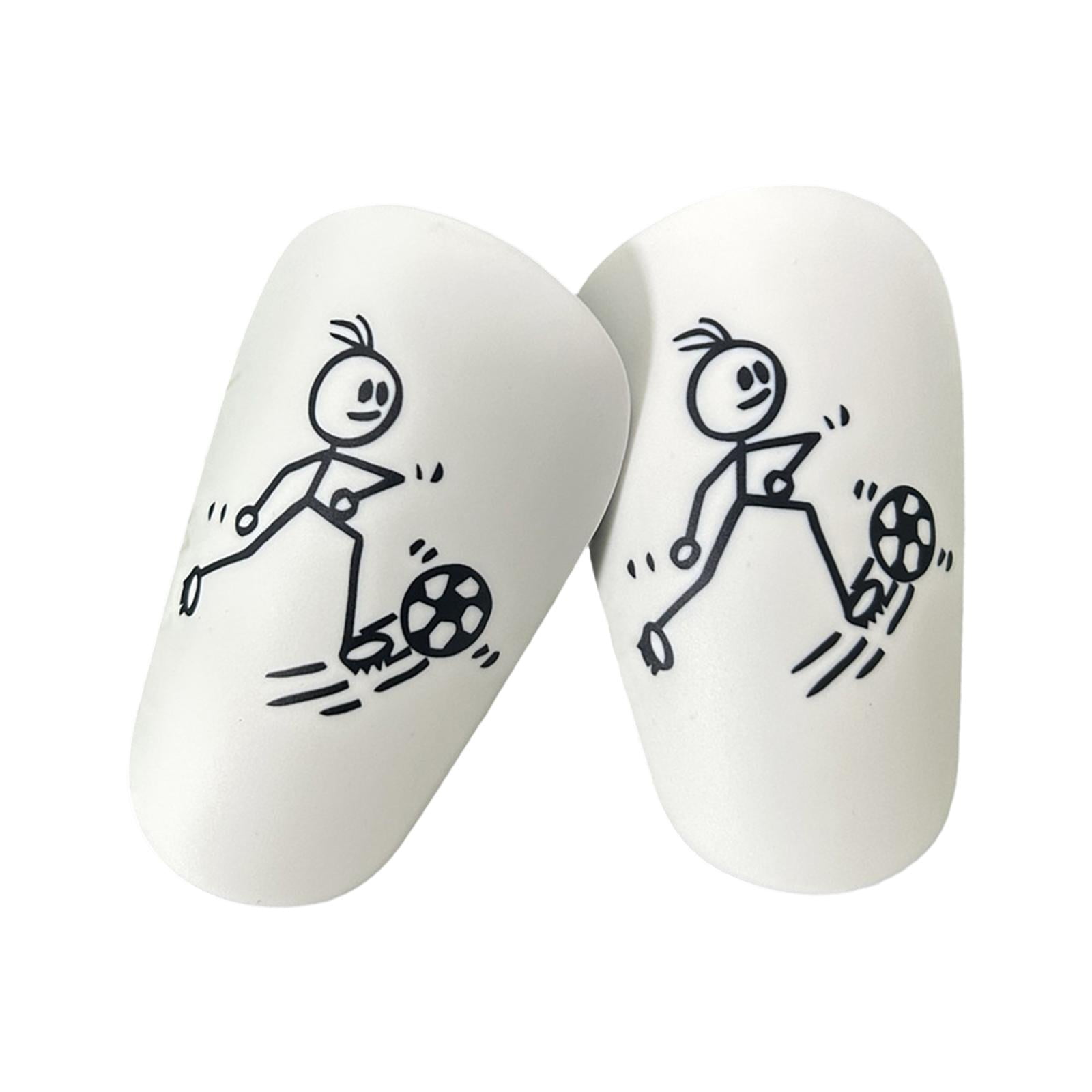 Mini espinilleras de fútbol shamjiam 1 par de espinilleras de ...