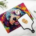 BaHomeck placemats Set of 4 Vibrant Portrait Of Havanese Dog With Happy ...
