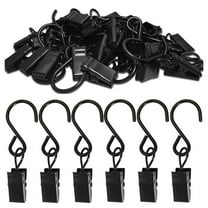 50 Pack Stainless Steel S Hanging Hooks with Clips, 2.4 Inch Long ...