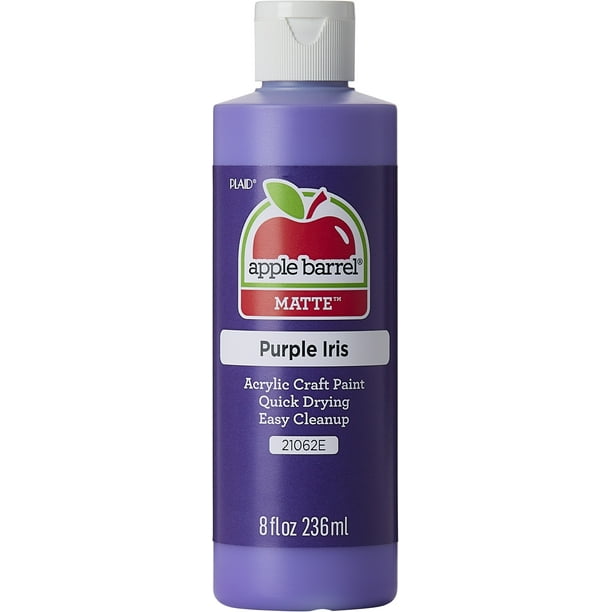 Apple Barrel Acrylic Craft Paint, Matte Finish, Purple Iris, 8 fl oz ...