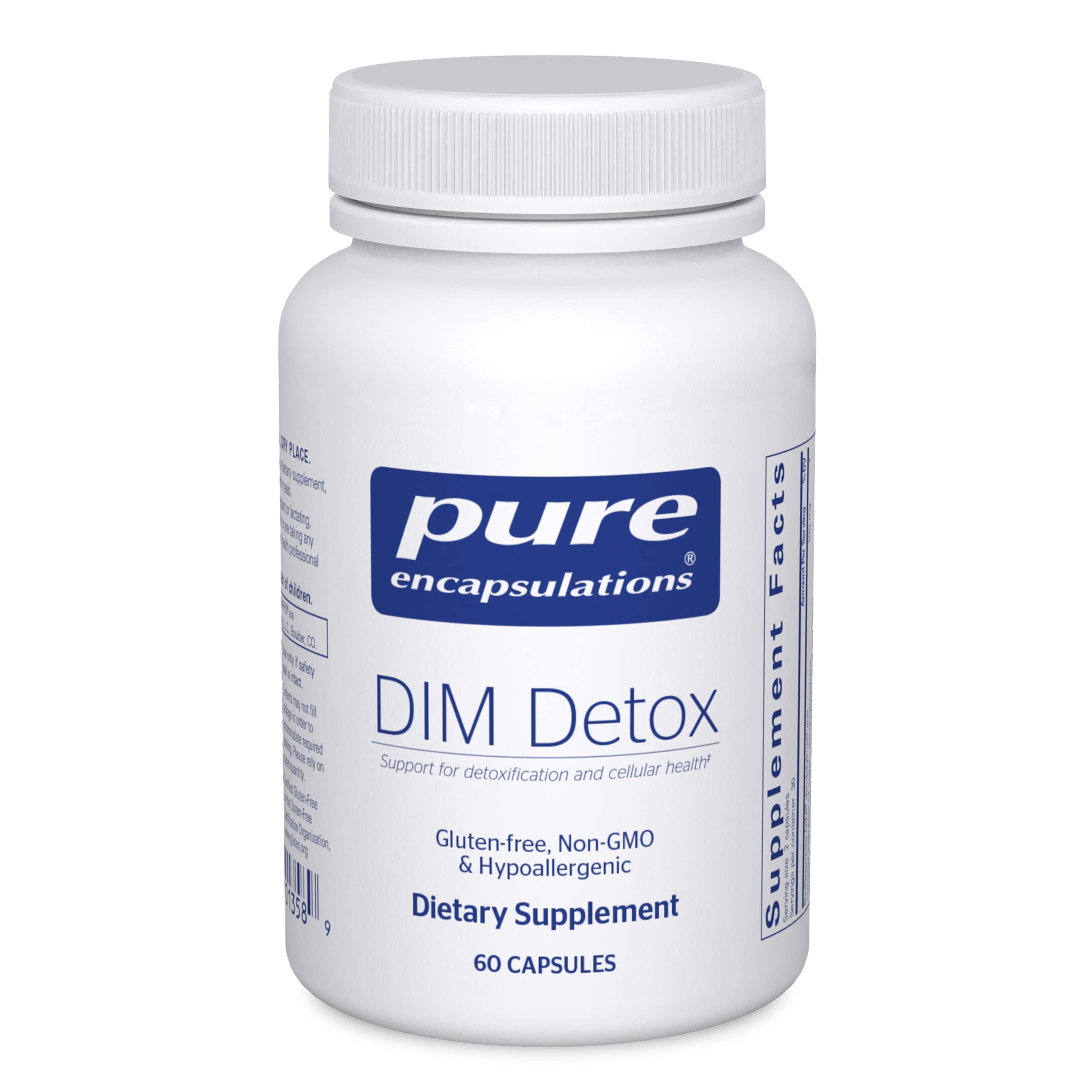 Encapsulaciones Puras DIM Detox | Apoyo suplementario para la desintoxicación y la salud celular ...