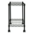 Oceanstar Portable 1-Tier Metal Rolling File Cart with Swivel Casters ...