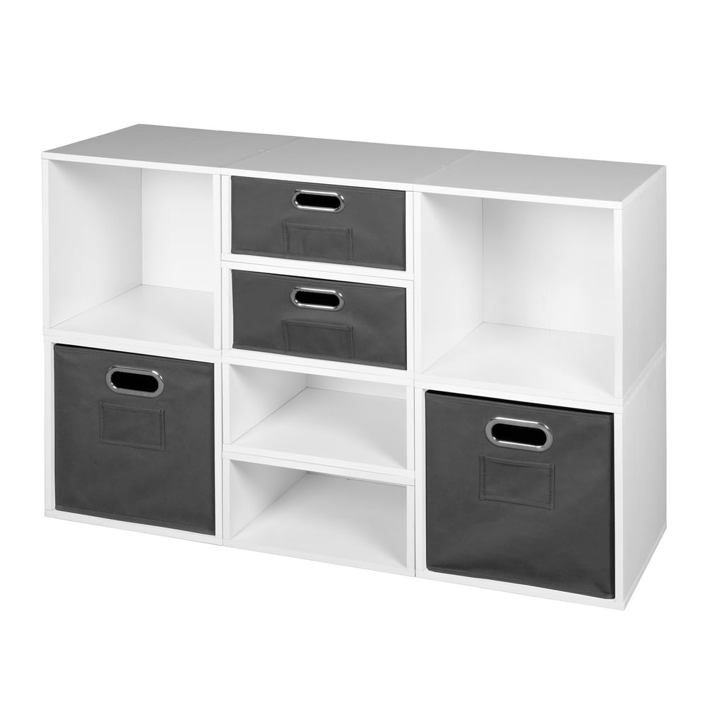 Niche Cubo Storage Set- 4 Full Cubes/4 Half Cubes with Foldable Storage ...