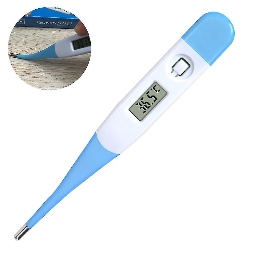 Termómetro digital para axilas, dos pantallas Celsius y Fahrenheit ...