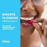 Gfloss Hands-Free Dental Floss Picks 40 Count Pink for Interdental ...
