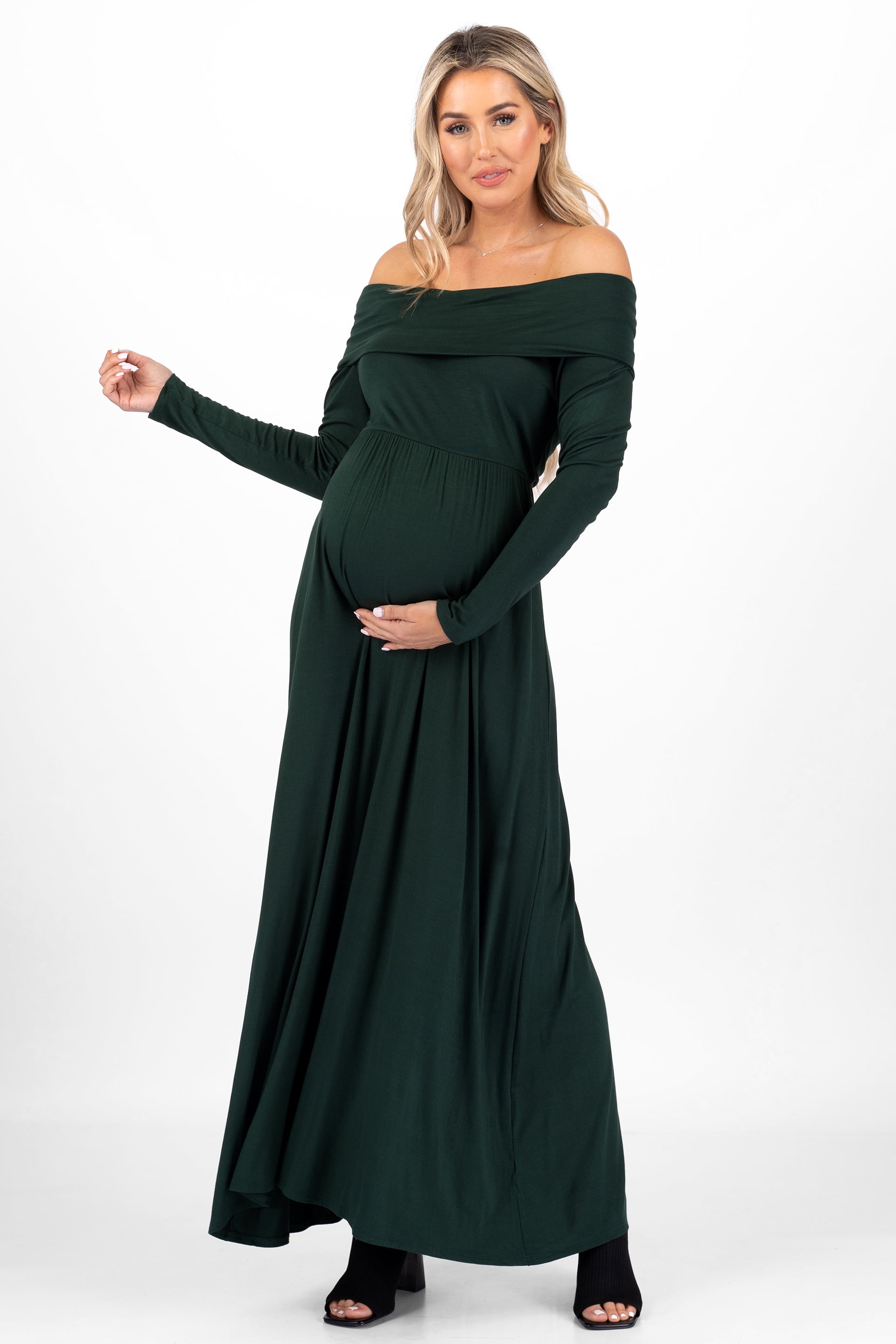 Over the Shoulder Maternity Dress - Walmart.com