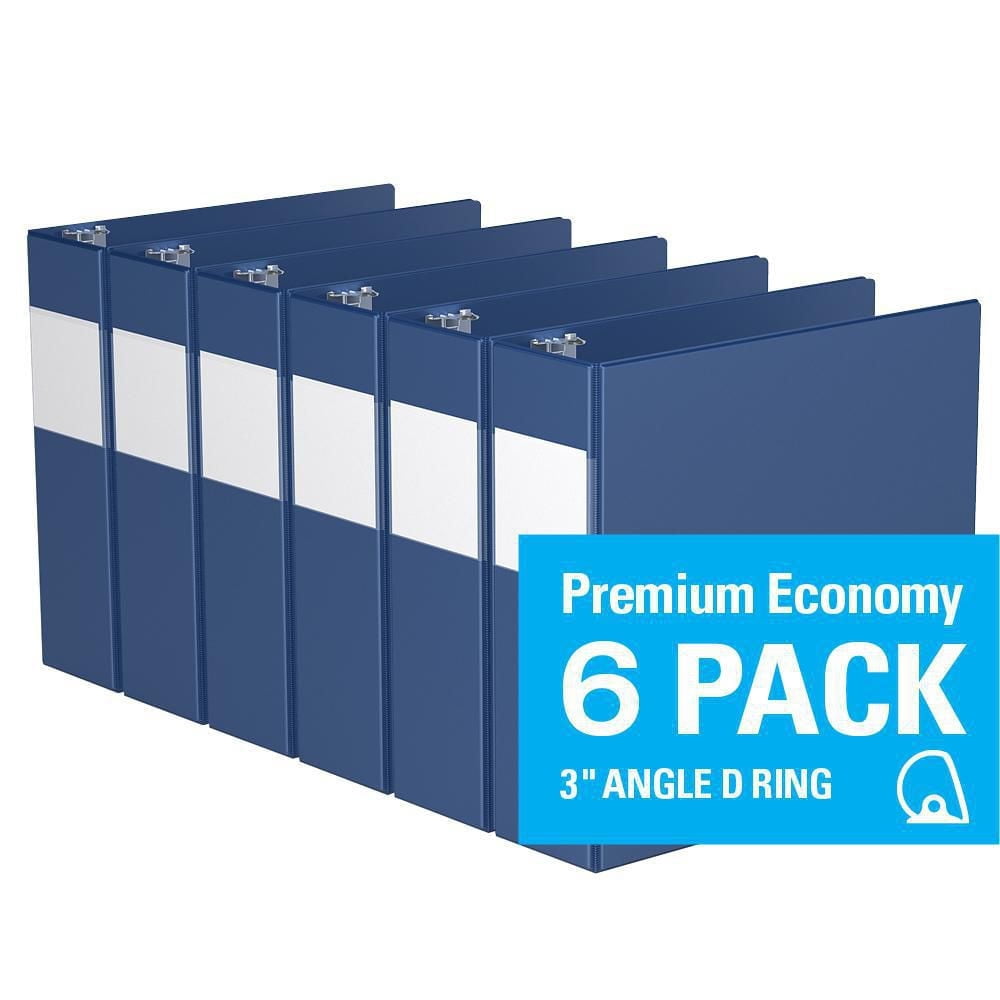 Davis Group, Premium Economy, D Ring, Binder, 6 Pack, 3" - Walmart.ca