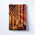 Affixzi Lamb and Doves American Flag Wall Art, Walking With The Lambs ...