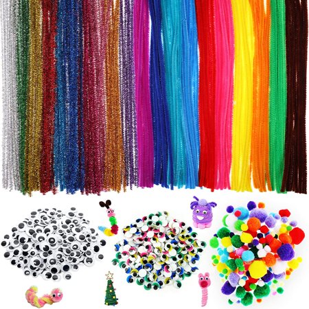 700Pcs DIY Pipe Cleaner Set Pipe Cleaner Supplies Kit Including Pom ...
