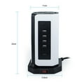 Vertical Power Strip Electrical Tower Outlet Socket USB Type C Cable ...