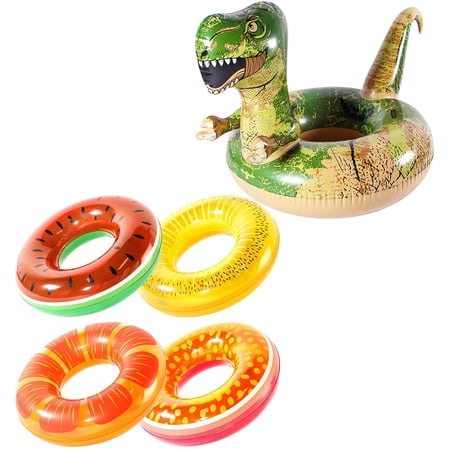 HTAIGUO 62'' Dinosaur Pool Floats, Inflatable Pool Floaties Swimming ...