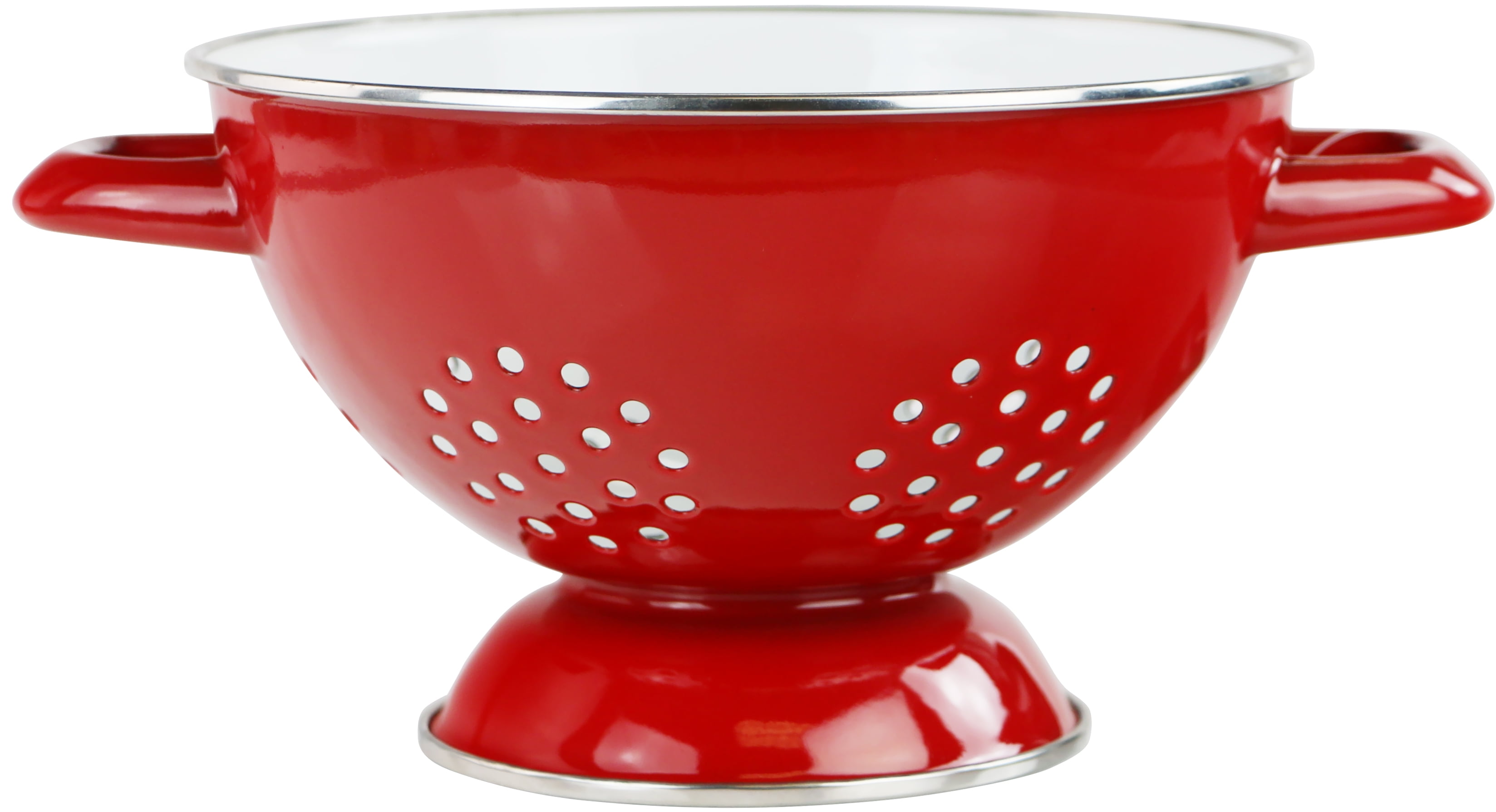 Reston Lloyd 08660 1.5 qt. Enamel Colander Red - Walmart.com