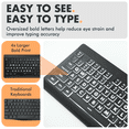 X9 Large Print Backlit Keyboard and Mouse Combo– USB Wired Lighted ...