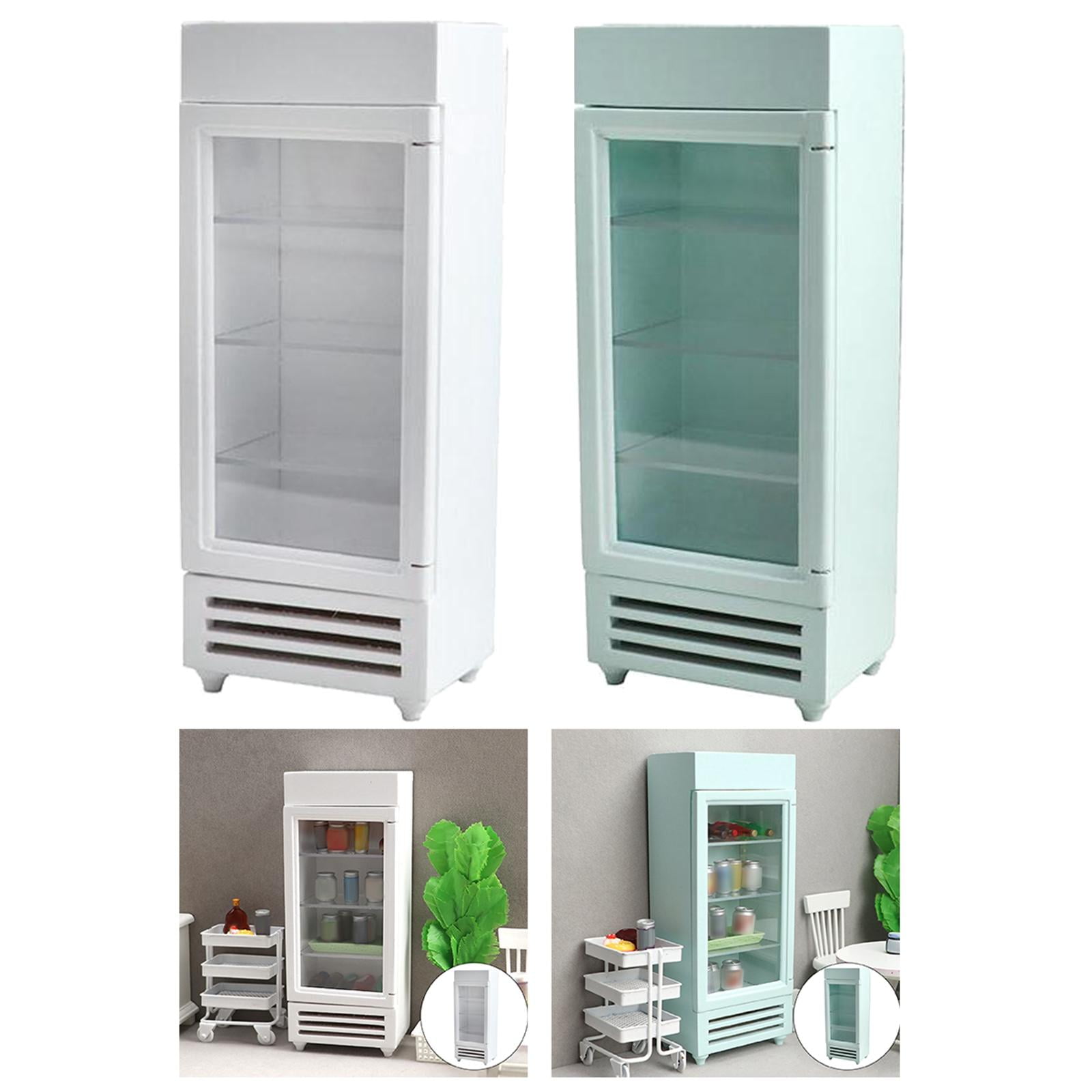 2 uds Mini miniatura nevera modelo 1 12 escala vida escena adornos ...