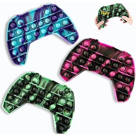 Sensory Pop Push Game Controller Gamepad Shape Popular Push Tie Dye ...