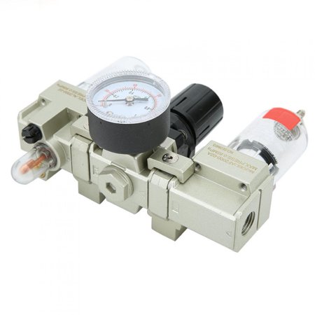 Loewten Air Oil Water Separator Triplet Automatic Drainage Pressure Regulator Aluminum Alloy ...