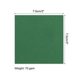 25 Sheet Origami Paper Double Sided Emerald Green 3x3 Inch Square Sheet ...