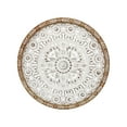 Farmhouse Round Wood Wall Art - 24.8 inch Round Wooden Wall Decor with ...