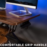 "VIVO Adjustable Height 32"" Desktop Monitor Riser, Dual Desk Converter ...