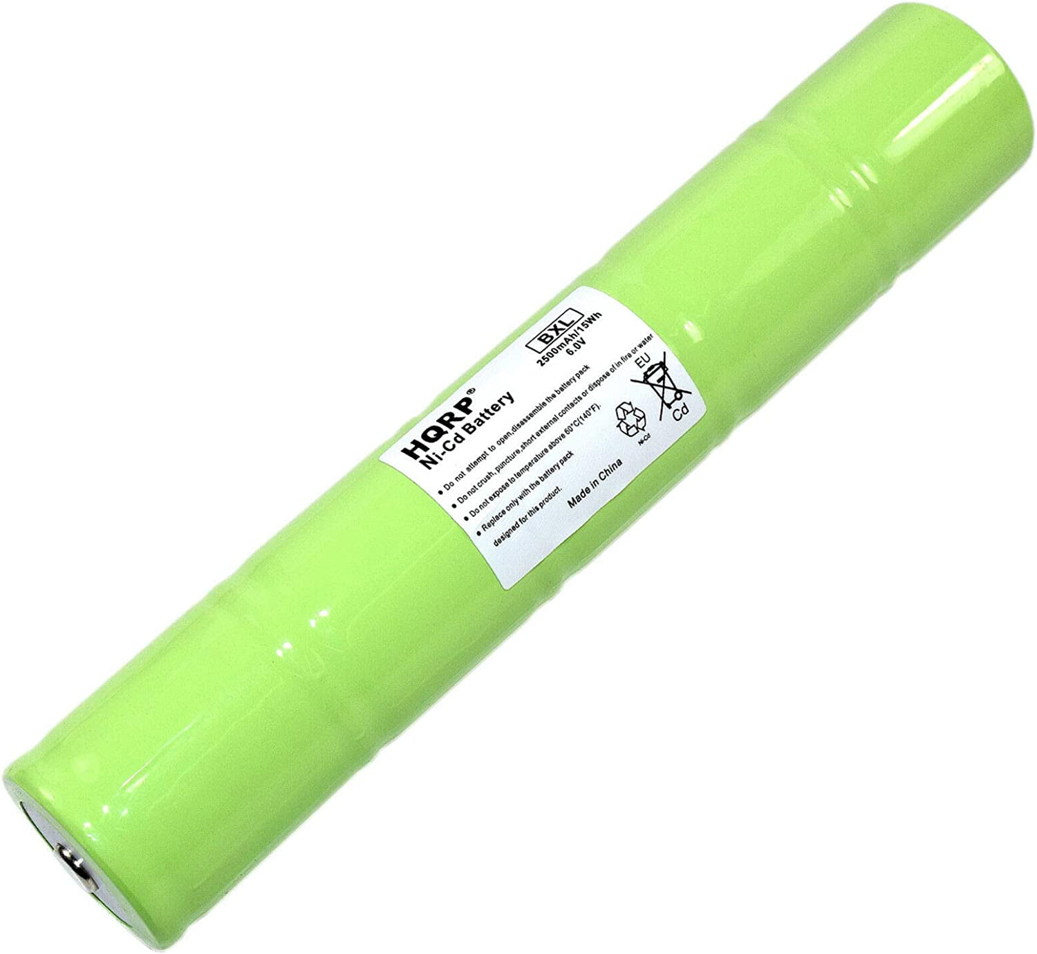 HQRP Ni-Cd 1/2D 6V 2500mAh Rechargeable Battery for Moltech N38AF001A ...