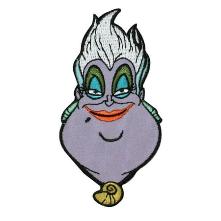Disney The Little Mermaid Ursula Patch Villain Octopid Crest IronOn ...