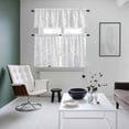 3 Piece Kitchen Curtains and Valances Set Tropical Leaves Cafe Curtains ...