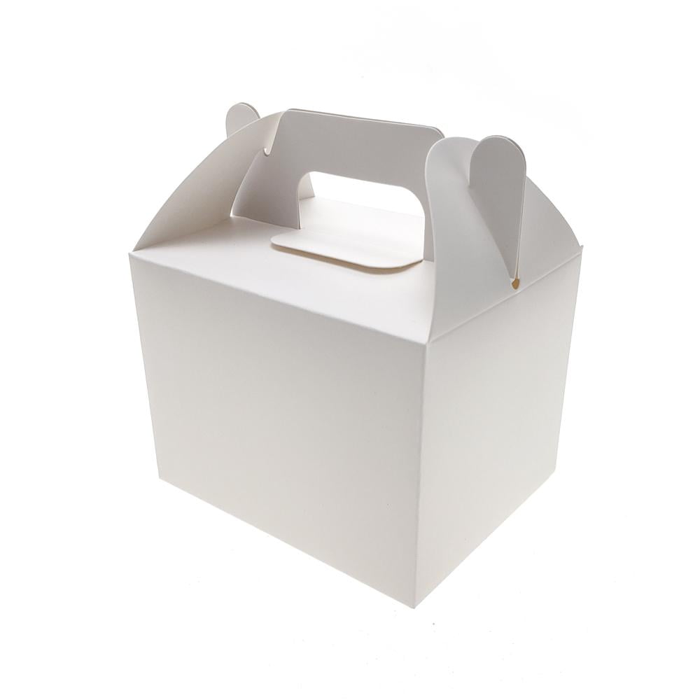 Rectangle Paper Box with Handle, 4-Inch x 3-Inch, 12-Count, White ...