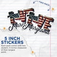 (2 Pack) Maryland Love State Stickers - MD State USA Flag American ...