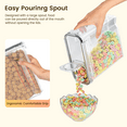 4 Pack Cereal Containers Storage Set (4L,135.2oz), Airtight Food ...