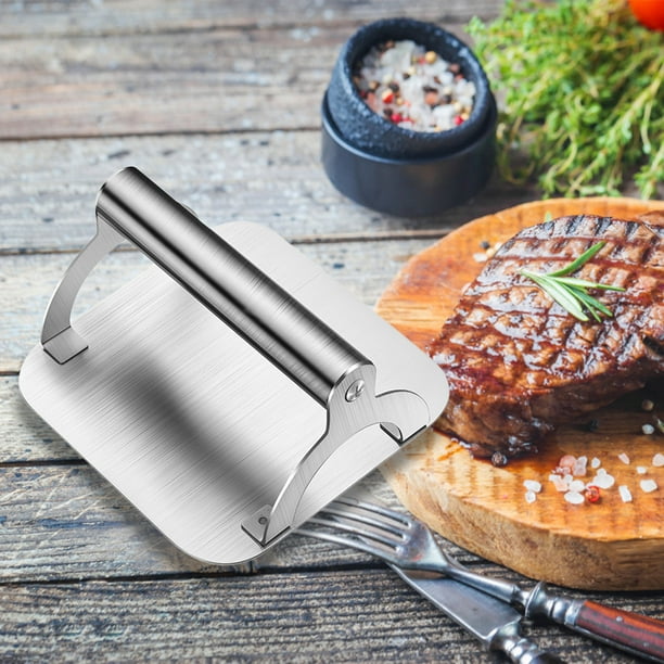TB&W Stainless Steel Meat Press Non-Stick Grill Smasher Pressing Tool ...