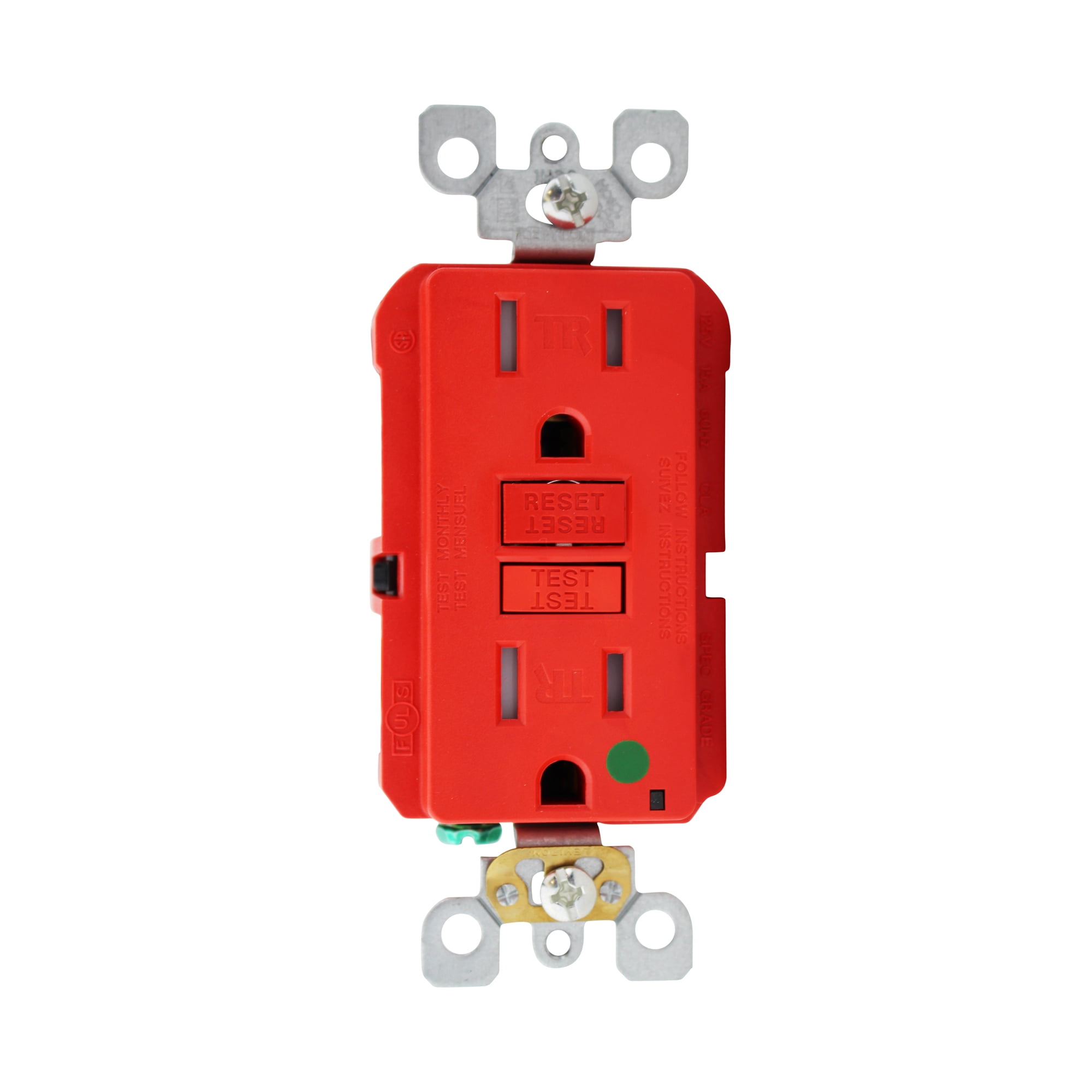 Leviton X7599-HGR Hospital Grade Tamper-Resistant Slim GFCI Duplex ...