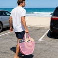Euaioeiu Large Capacity Beach Mesh Storage Bag 12.6x9x3.1 Inch Nylon ...