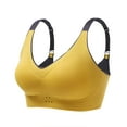 SMihono Women Strappy Sports Bras Fitness Workout Padded Yoga Bra Back Racerback Sports Gym ...