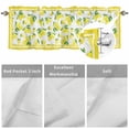 Curtain Valance for Windows, Watercolor Yellow Lemon Kitchen Valances ...