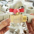 3/4Inch Threaded Two Way Brass Shut Off Valves With Butterfly Handle ...