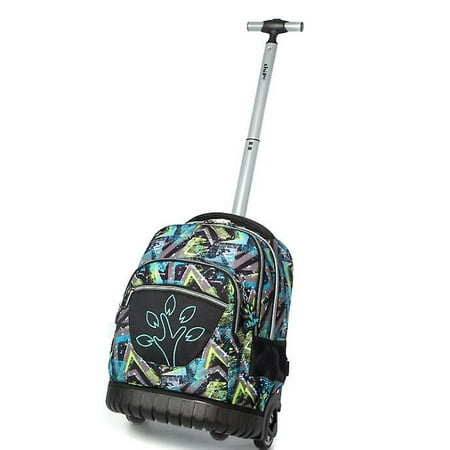 School Rolling Backpack Kids School Bag On Wheels Children Wheeled ...