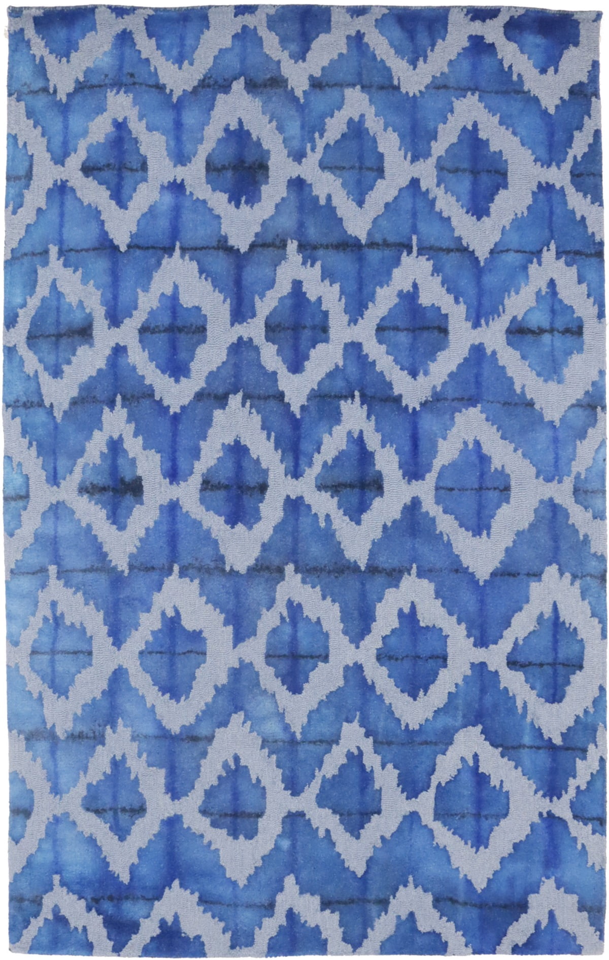 Blue Abstract 5X8 Hand-Tufted Modern Rug - Walmart.com