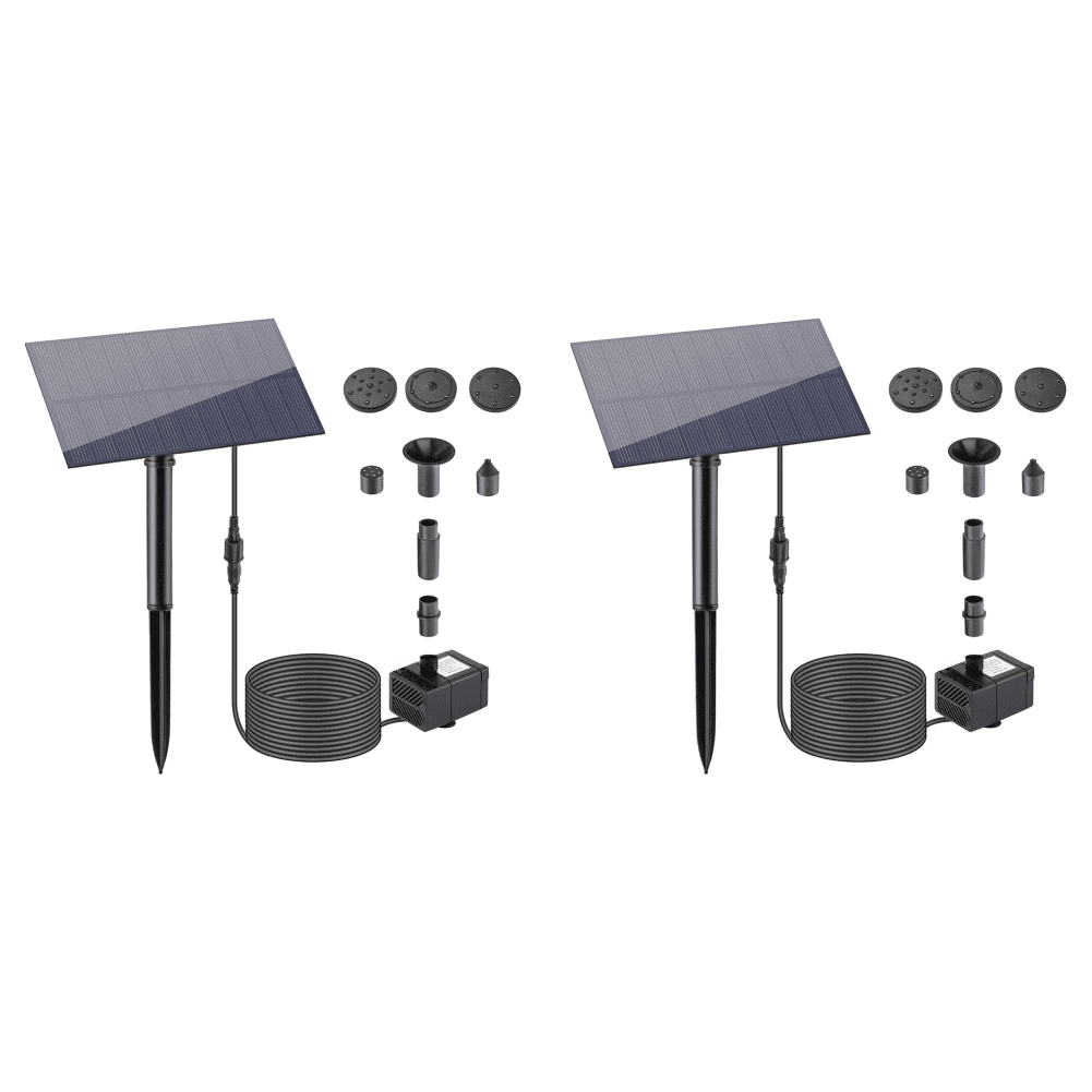 Bomba Panel Fuente 5W 5V Con Estaca 180L/h Kits Solar para Piscina ...
