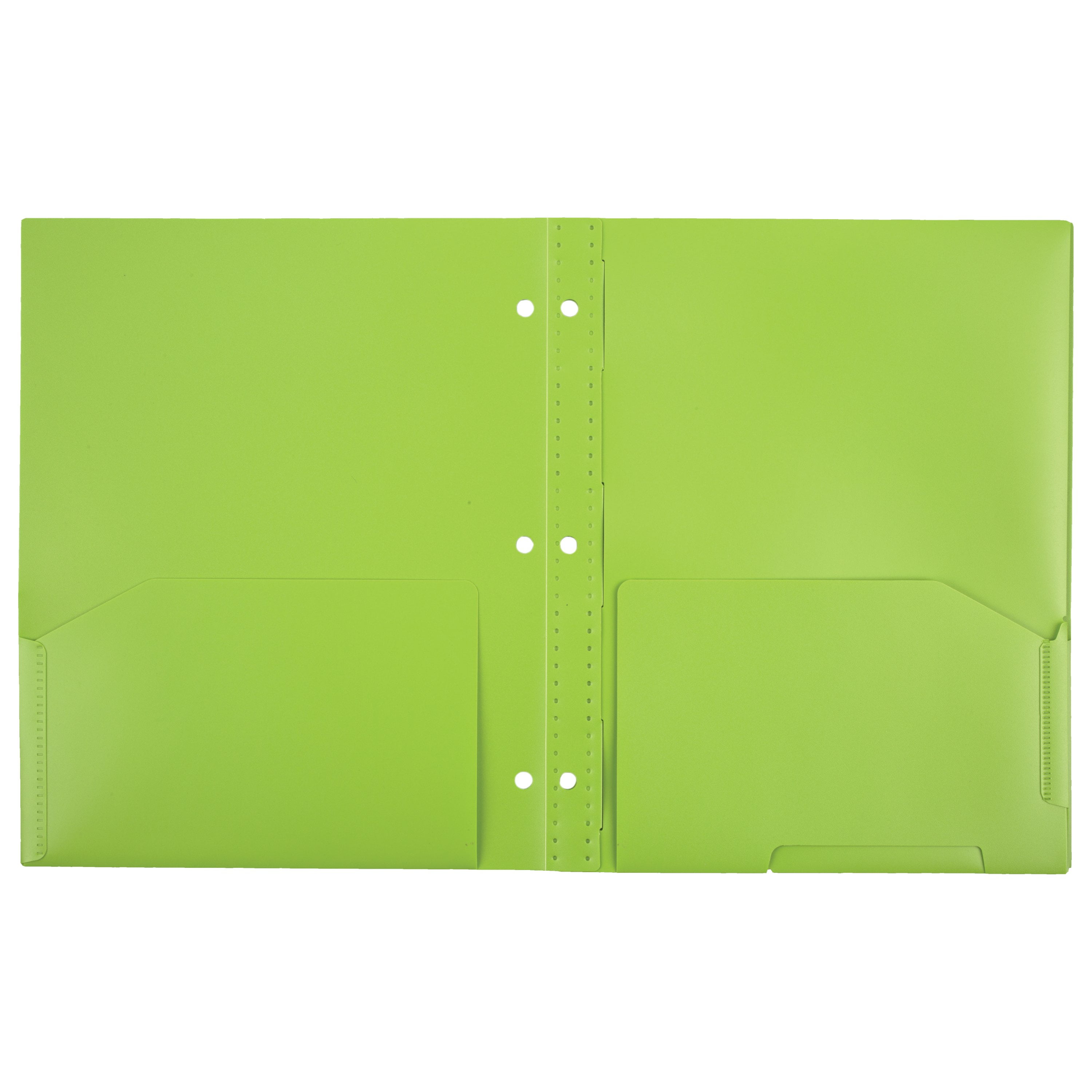 Five Star 4-Pocket Plastic Folder, 4 Pack, Assorted (38076)