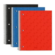 Staples 1-Subject Notebooks 8" x 10.5" College Ruled 70 Sheets Assorted ...
