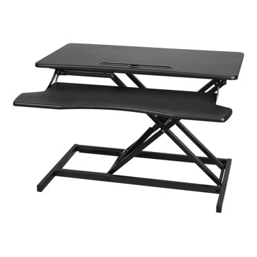 FLEXISPOT Home Office Height Adjustable Standing Desk Converter Bamboo ...