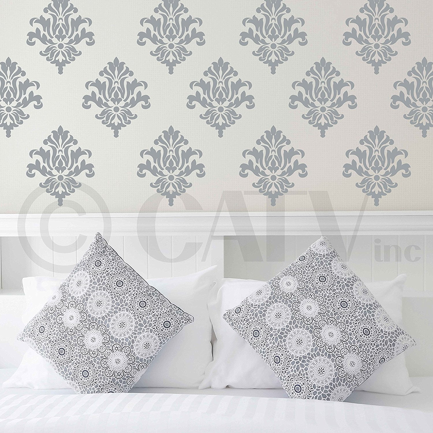 Damask wall decals store