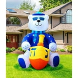 Jumbo 11' ft Hanukkah Inflatable Yard Decoration Lighted Chanukah ...