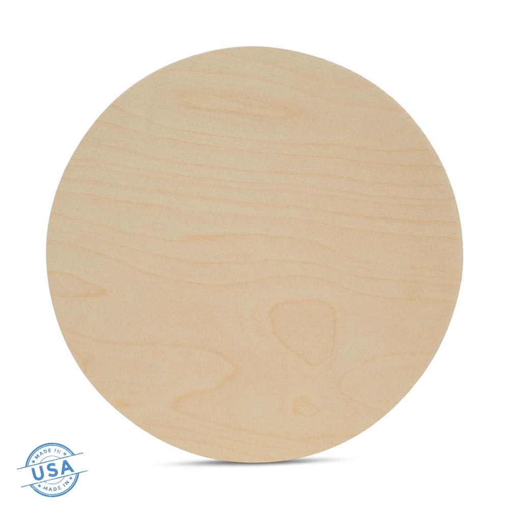 Wood Circles 17 inch, 1/4 Inch Thick, Birch Plywood Discs, Pack of 50 ...